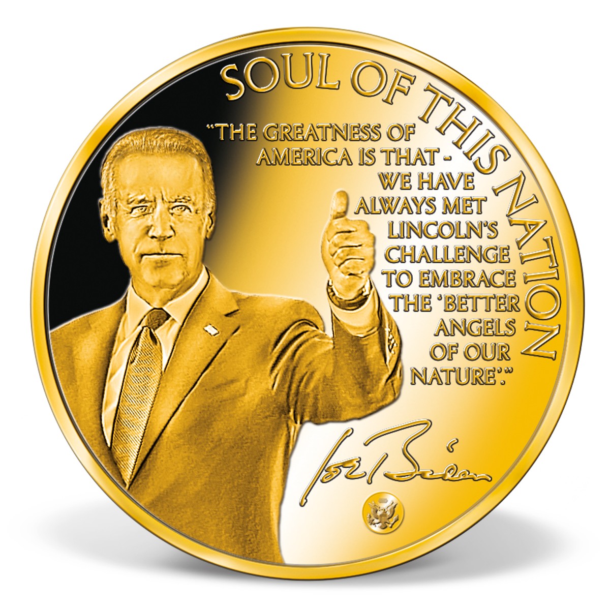 Joe Biden - Soul of this Nation Commemorative Coin | Gold-Layered ...