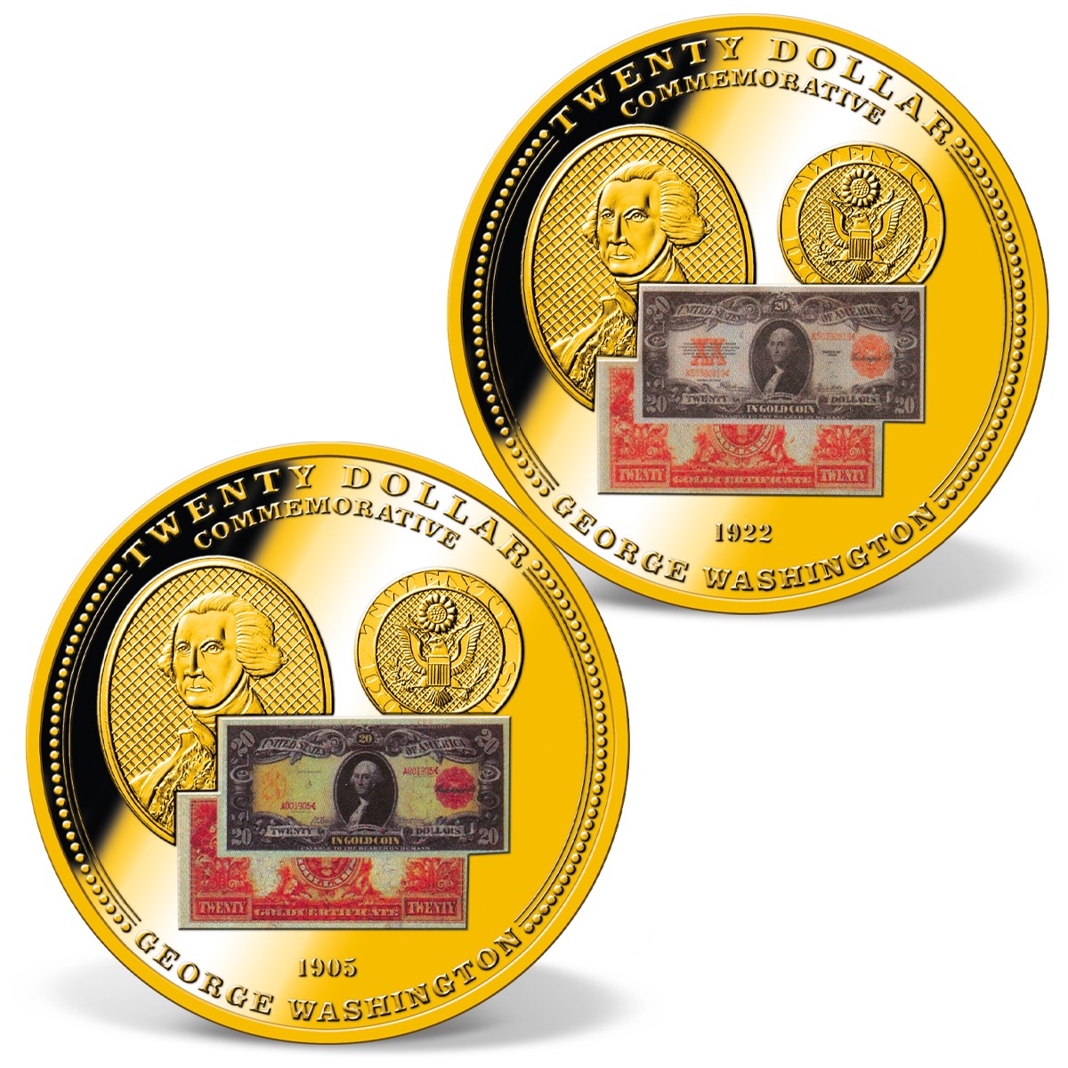Gold Certificates of the United States Coin Set | Gold-Layered | Gold ...