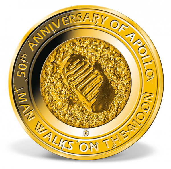 Complete 18-coin Apollo Missions Set | Gold-Layered | Gold | American Mint