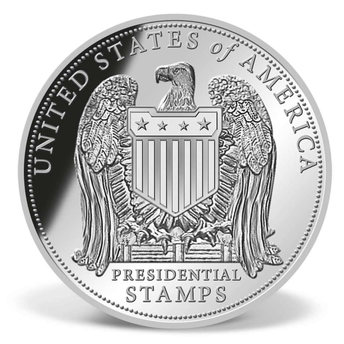 Abraham Lincoln Presidential Stamp Commemorative Coin | Silver-Plated ...