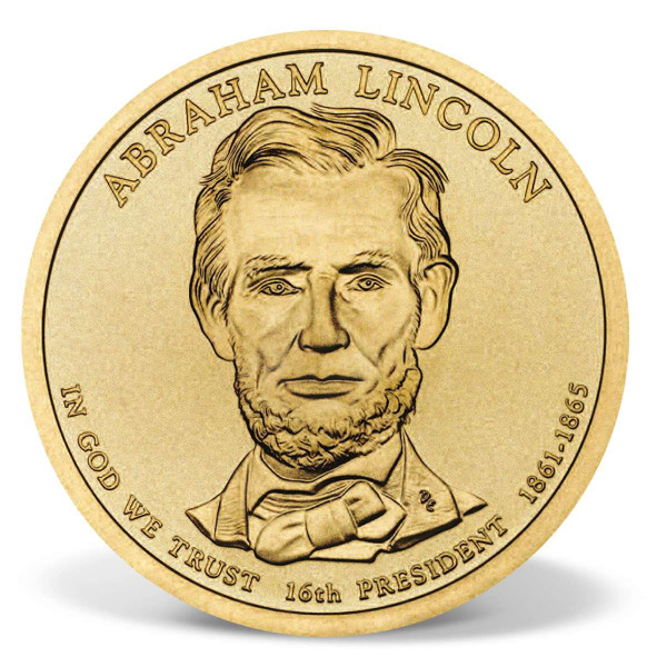 Abraham Lincoln Presidential Commemorative Coin Set | Gold-Layered ...