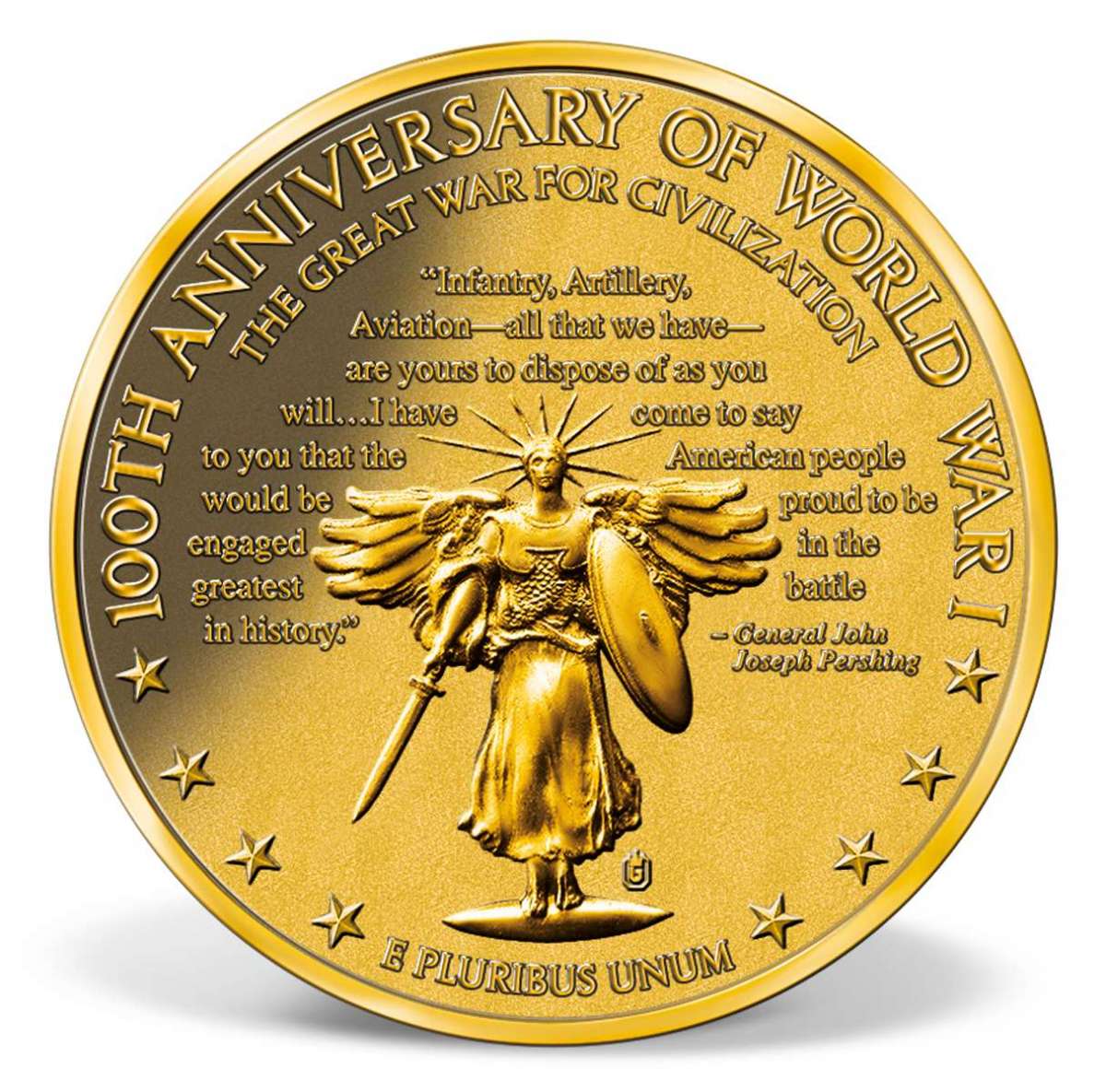 Armistice Day Colossal Commemorative Coin | Gold-Layered | Gold ...