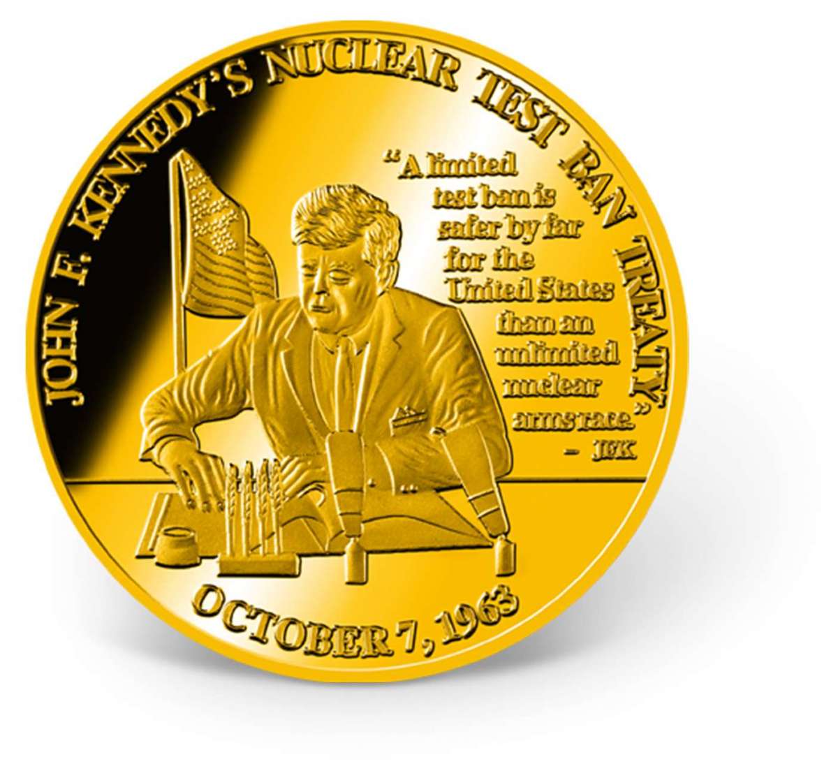 The Life and Legacy of JFK Coin Set | Gold-Layered | Gold | American Mint