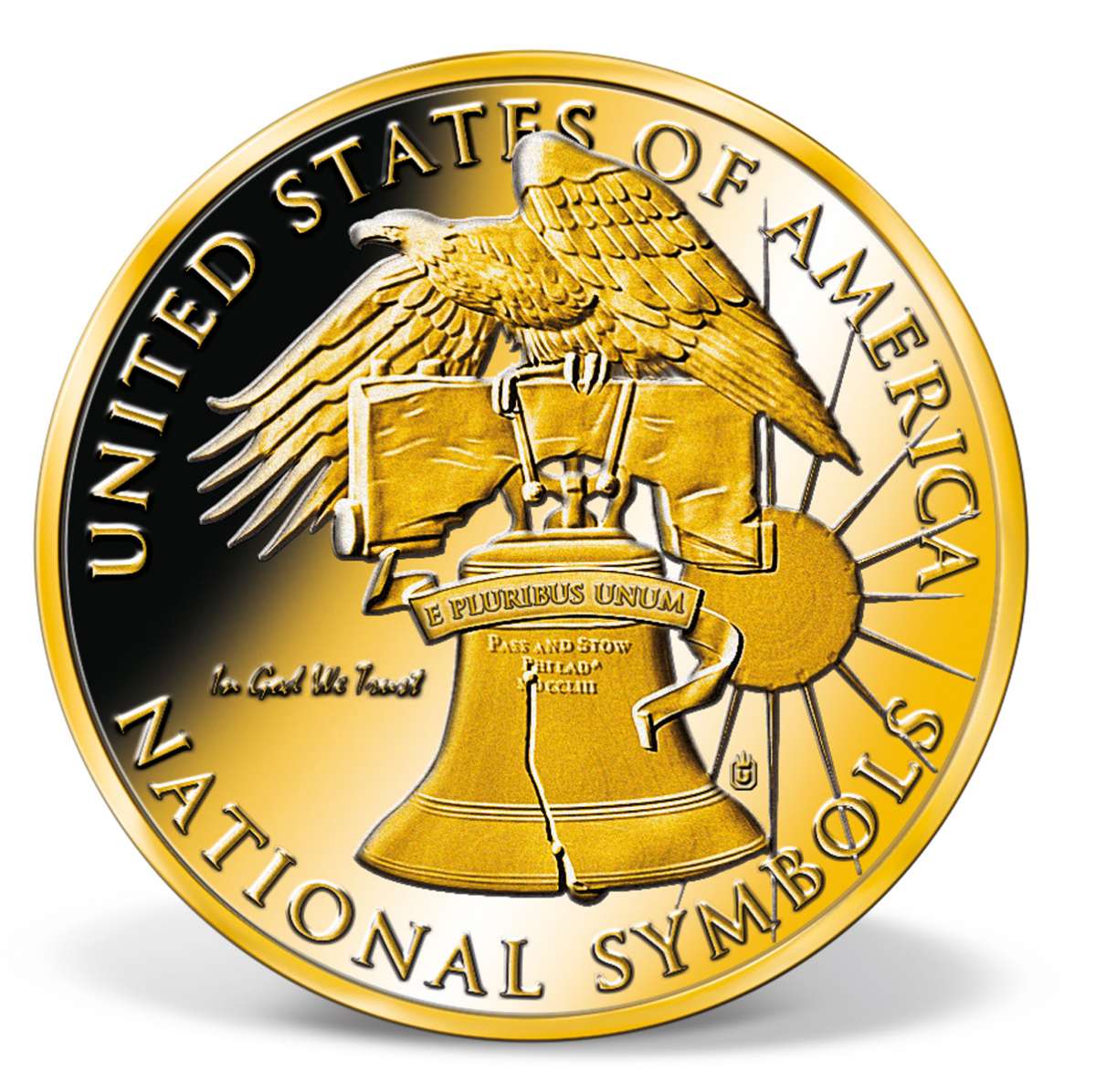 Bald Eagle - National Bird High-Relief Commemorative Coin | Gold ...