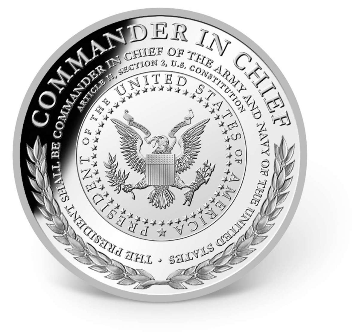 Commander in Chief Commemorative 3-Piece Coin Set | Silver-Plated ...