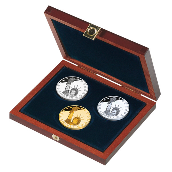Statue of Liberty Precious Metal Coin Set | Gold-Layered | Gold ...