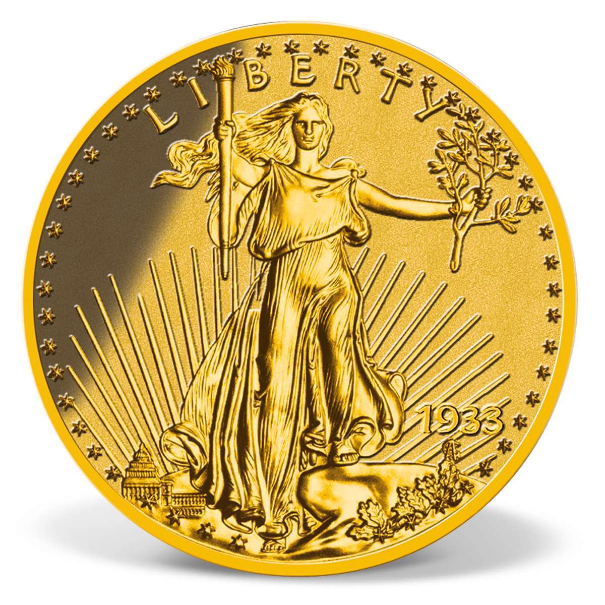 1933 Gold Double Eagle Reverse Proof Archival Edition | Gold-Layered ...