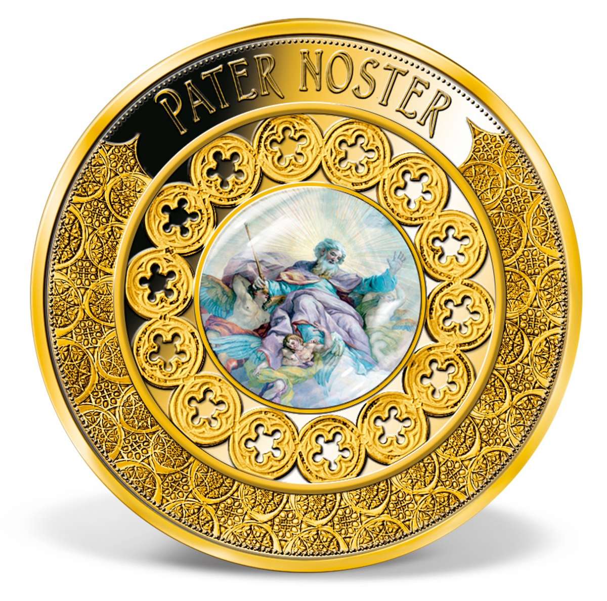 The Lord's Prayer Colossal Commemorative Coin | Gold-Layered | Gold ...