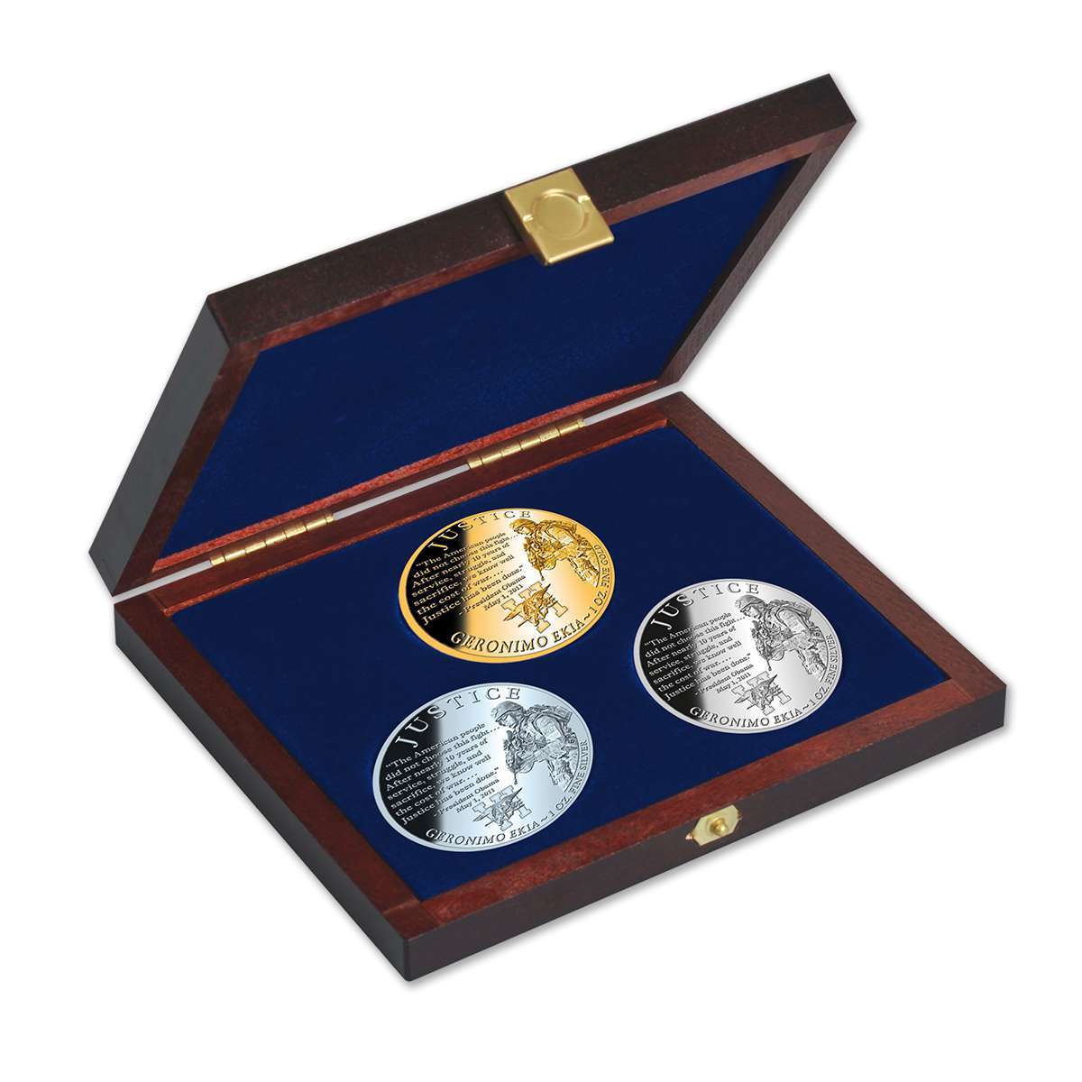 Justice - Geronimo EKIA Precious Metal Coin Set | Gold-Layered | Gold ...