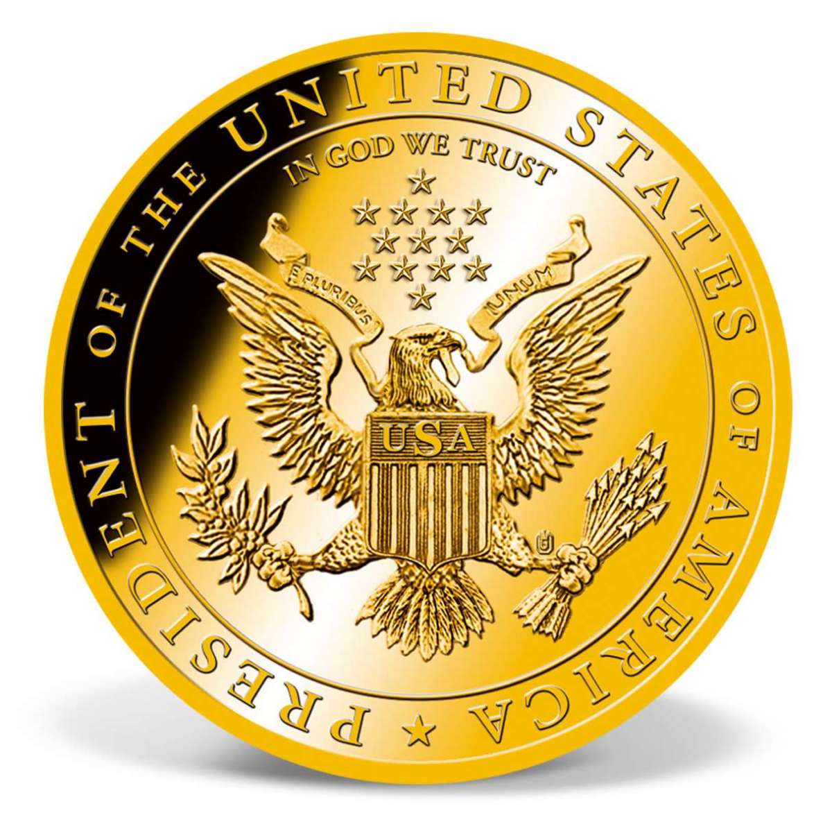 John F. Kennedy Commemorative Coin | Gold-Layered | Gold | American Mint