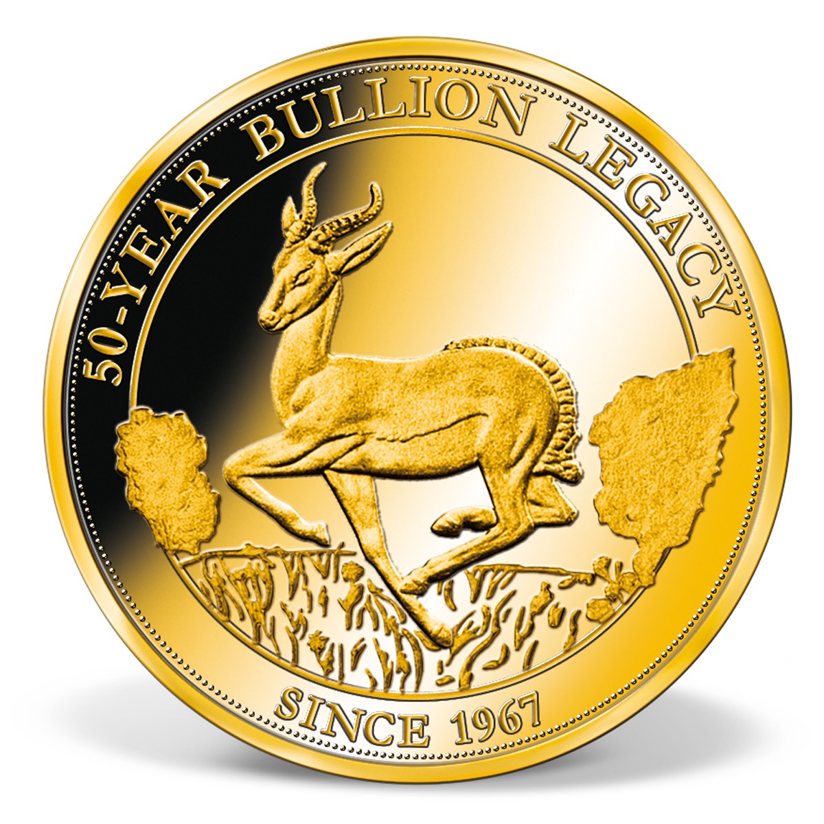 50 Years Investment Strike Commemorative Gold Coin | Solid Gold | Gold ...